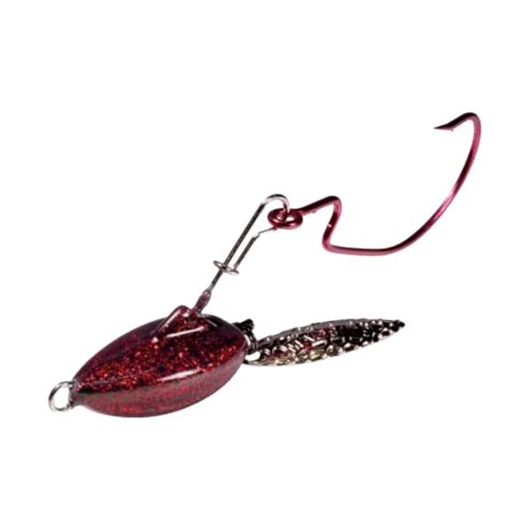 ■自重: 28g■カラー: 09 RL 赤ラメ■搭載フック: アッパーカット オフセット ステルスレッド #2/0 , ボディ: 「内蔵型ローリングスイベル」「オリジナル ウィローブレード(ハンマード加工)」「線形0.8mm ワイヤー」「ス...