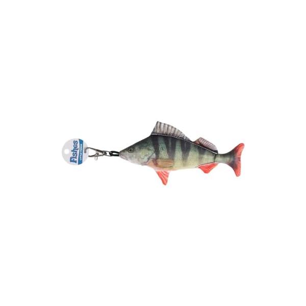 ■カラー：Perch■サイズ：L.190mm■材質：表地：ポリエステル、中綿：ポリプロピレンヨーロッパや北米に生息する怪魚や、欧米でお馴染みの魚がモチーフのキーホルダー
