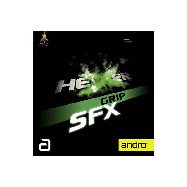 112294　ヘキサーグリップ SFXカラー：BK [ クロ ]サイズ：1.9卓球　ラバー柔らかなスポンジと抜群のグリップ力が卓越したコントロール性能を創り出す。新基準のボールに対応させた新開発のトップシートと、最新テクノロジーを内蔵した硬...