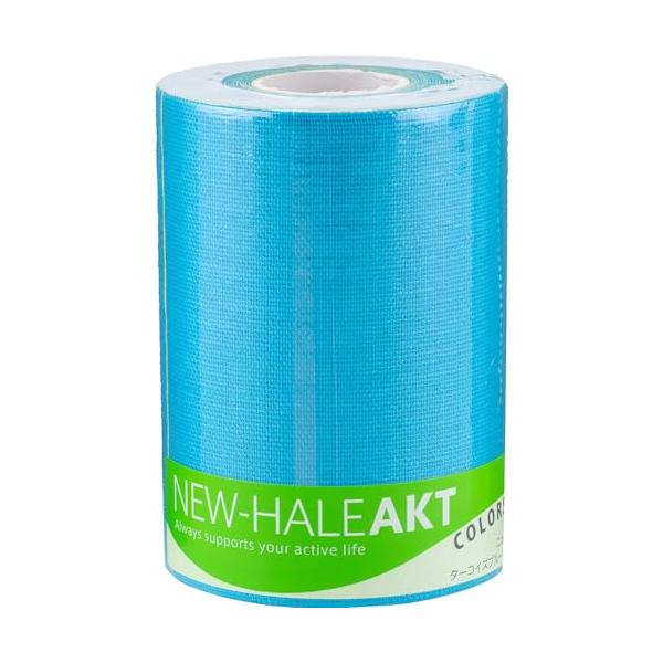 ■カラー：ターコイズブルー■サイズ:5cm×5m■原産国:日本■素材:コットン97%、ポリウレタン3%■糊材:アクリル系樹脂ひじ・ひざ等間接部分の皮膚の伸び率約50％を上回る約60％の伸縮率とLYCRA（R）の優れた伸長回復性により、キネシ...