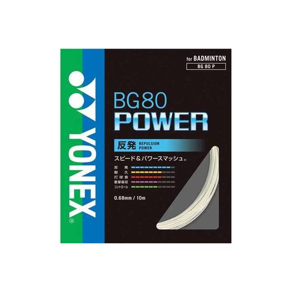 しっかりした打球感、スピード＆パワースマッシュ。・芯糸：高強度ナイロン／マルチフィラメント＋ベクトラン・側糸：ハイポリマーナイロン、ブレーディング加工・太さ：０．６８ｍｍ・長さ：１０ｍ・日本バドミントン協会検定合格品・日本製