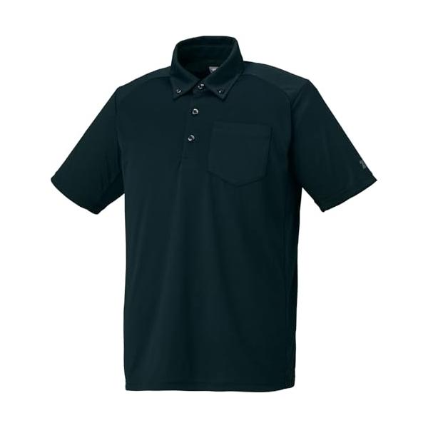 ■カラー：ブラック(1900) ■サイズ：O■ポリエステル100％■吸汗速乾、UVカットUPF50+吸汗速乾のクイックドライメッシュを採用し、快適な着心地を提供するポロシャツ。シンプルなデザインでチーム提案にお薦めです。胸ポケットあり仕様。