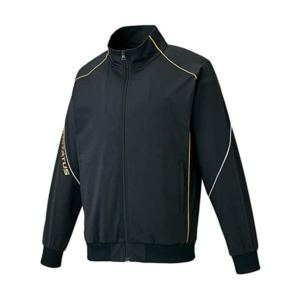 ■カラー：ブラック(1900) ■サイズ：O■素材：本体／ポリエステル５０％・複合繊維（ポリエステル）５０％、裾・手口フライス／ポリエステル９９％・ポリウレタン１％■機能：吸汗速乾、ストレッチ生まれ変わったプロステイタスウォームアップシリー...