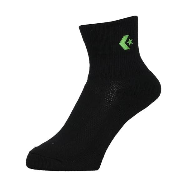 ■カラー：ブラック×グリーン■サイズ：21-23■ポリエステル・綿・ナイロン・ポリウレタン■ニューミドル丈:15CM(25-27CM)3本のパイルループを4本にした事により、通常のパイルソックスよりも厚みが増して、履き心地UPなうえにへたり...