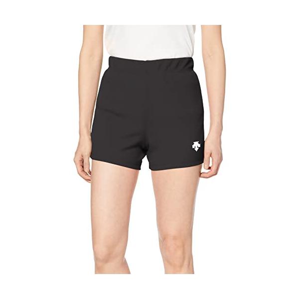 デサント ハーフパンツ バレーボール レディース 練習 ワンポイント 定番 部活 チーム BLK (DSP-6092WB) L