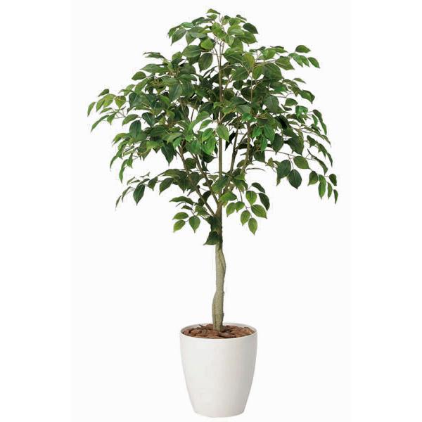 人工観葉植物 大型 光触媒加工 フェイクグリーン　フィカスツリー1.35m インテリア リアル おしゃれ■商品サイズ：幅75cm 奥行75cm 高さ135cm■鉢サイズ：上部直径26.6cm 高さ28.5cm 下部直径17cm■お部屋のアク...