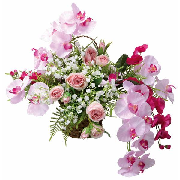 壁掛け 造花 インテリア 光触媒 胡蝶蘭アレンジメント 母の日 花 ギフト お祝いにも　壁掛けエスファレノ■商品サイズ：幅53cm 奥行33cm 高さ50cm■場所をとらない壁掛けタイプ。お部屋のアクセントや空間に彩りを添え、空気をキレイに...