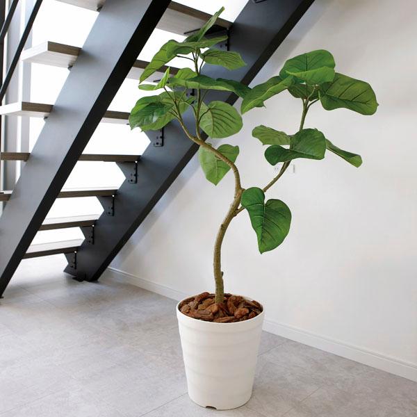人工観葉植物 大型 フェイクグリーン 光触媒 観葉植物 ウンベラータ1.25m インテリア リアル おしゃれ■商品サイズ：幅80cm 奥行65cm 高さ125cm■鉢サイズ：上部直径30cm 高さ29.5cm 下部直径21cm■お部屋のアク...