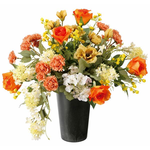 アートフラワー 光触媒 造花 インテリア おしゃれ 高級 光の楽園　タンジェリーナ　開店 開業 新築 引っ越し 移転 お祝いにも■商品サイズ：幅50cm 奥行36cm 高さ48cm■お部屋のアクセントや空間に彩りを添え、空気をキレイにするは...