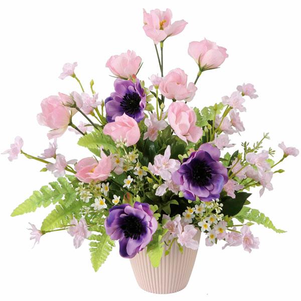 アートフラワー 造花 光触媒フラワー　光の楽園　ニコルローズ■商品サイズ：幅32cm 奥行24cm 高さ32cm■お部屋のアクセントや空間に彩りを添え、空気をキレイにするはたらきで、快適さとやすらぎの空間造りをお手伝いします。　■お誕生日・...