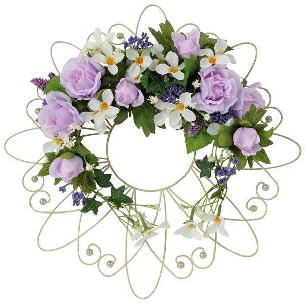 壁掛け 造花 インテリア アートフラワー 光触媒 造花　壁掛けパールLAV■商品サイズ：幅31cm 奥行8cm 高さ31cm■場所をとらない壁掛けタイプ！ お部屋のアクセントや空間に彩りを添え、空気をキレイにするはたらきで、快適さとやすらぎ...