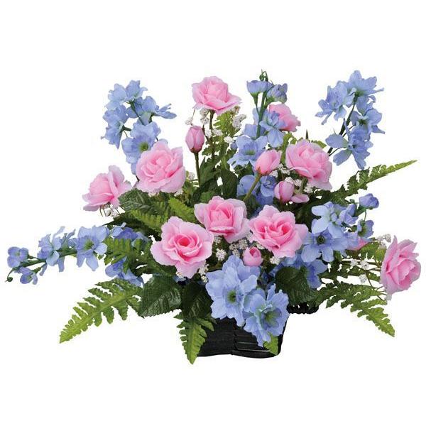 アートフラワー 造花（光触媒フラワー） マリエブルー■商品サイズ：幅41cm 奥行33cm 高さ38cm■お部屋のアクセントや空間に彩りを添え、空気をキレイにするはたらきで、快適さとやすらぎの空間造りをお手伝いします。◆お誕生日・母の日・敬...