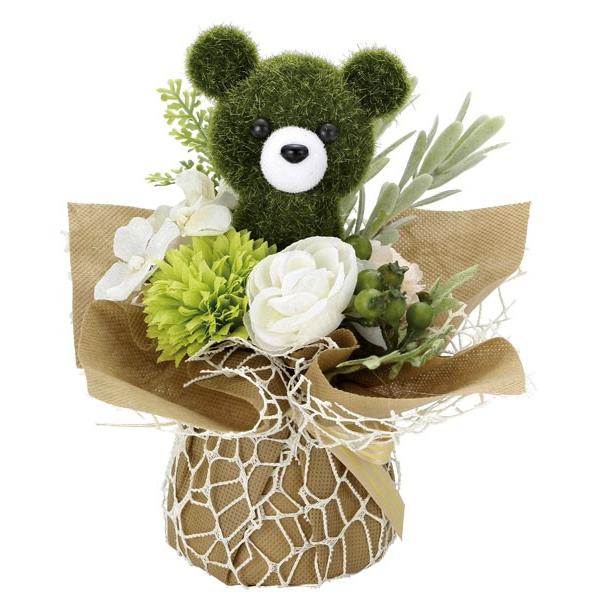 アートフラワー 造花 （光触媒 フラワー）光の楽園　プリティベアー■商品サイズ：幅15cm 奥行15cm 高さ17cm■お部屋のアクセントや空間に彩りを添え、空気をキレイにするはたらきで、快適さとやすらぎの空間造りをお手伝いします。◆お誕生...