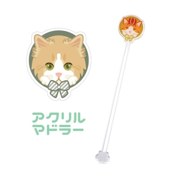 猫のグッズシリーズにマドラーが登場です！透明のアクリルなので、光に当たると反射が綺麗です。お部屋の飾りにいかがでしょうか。おでかけに持って行ったら一緒に写真が撮れるかも？プレゼントにもおすすめです。【製品内容】素　材：アクリルサイズ：200...