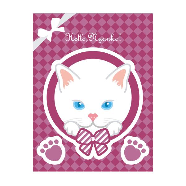 【サイズ】 ONE SIZE【大きさ】 猫ステッカー　　H121mm×W108mm 　　　　　肉球ステッカー　H30mm×W30mm屋外対応印刷／艶消しラミネートシート貼り加工  【販売元からのコメント】猫ちゃんのステッカー1枚と肉球ステッ...