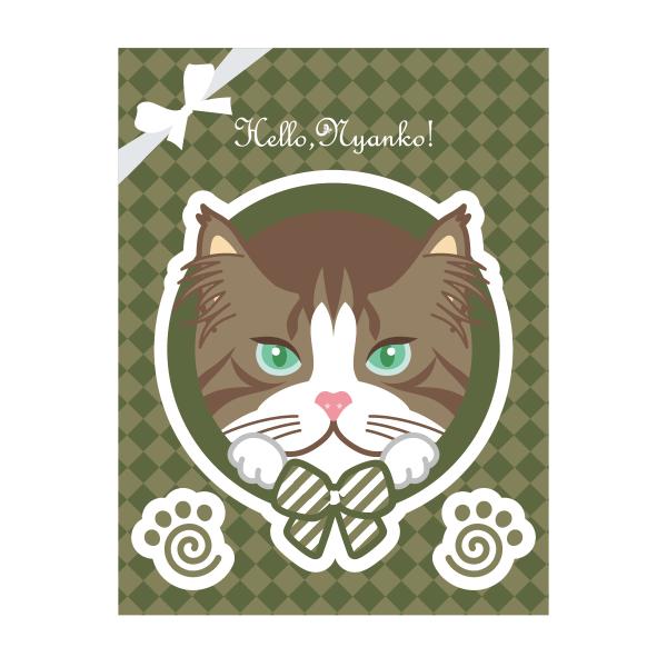 【サイズ】 ONE SIZE【大きさ】 猫ステッカー　　H121mm×W108mm 　　　　　肉球ステッカー　H30mm×W30mm屋外対応印刷／艶消しラミネートシート貼り加工  【販売元からのコメント】猫ちゃんのステッカー1枚と肉球ステッ...