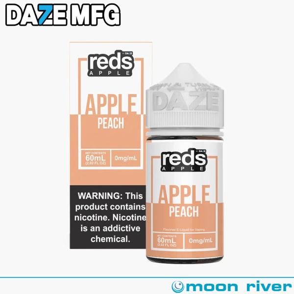 リキッドメーカー7DAZEの人気ブランドredsの新フレーバー、ピーチです。フルーツ系では定評があるメーカーで、アップルとピーチのハーモニーを味わって下さい。ニコチン0mg内容量：60ml比率：VG70:PG30生産国：USAこちらは60m...