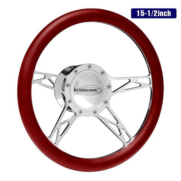 Budnik Steering Wheel Trestle 15-1/2inchバドニック ステアリング ホイール トレッスル 15-1/2インチスプリット グリップ式でサイズは 15.5インチ (約39.37cm)。カラーは全9カラーより...