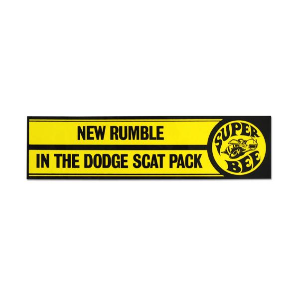 Made in USA。MOPER フリークは見逃せない！SCAT PACKのSUPER BEEに乗る人はMUST BUY！サイズ：(H)8cm×(W)30cm