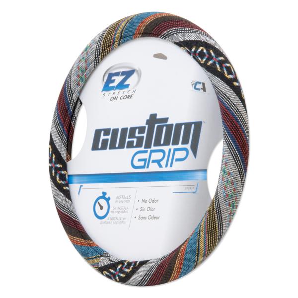 Multi-color Steering Wheel Coverマルチ カラー ステアリング ホイール カバーメキシカンブランケットのような質感のステアリング ホイール　(ハンドル) カバーです。直径 14.5インチ 〜 15インチ(約37...