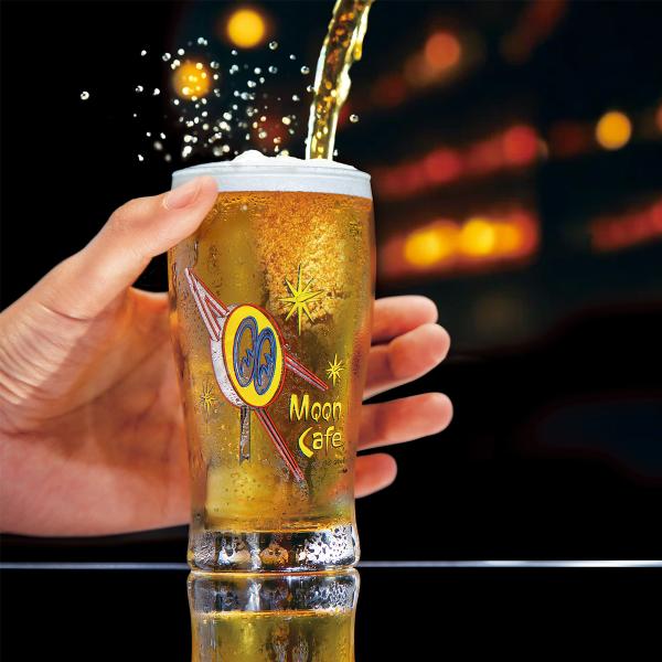 MOON Cafe Beer Half-size Glassムーン カフェ ビール ハーフサイズ グラスWant a sip of BEER?ちょっとした一息で、ビールを少し飲みたいという方にぴったりなハーフ サイズグラスです。MOON C...