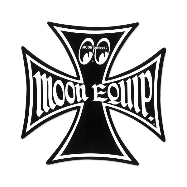 MOON Equip. Iron Cross Sticker L sizeムーン イクイップ アイアン クロス ステッカー Lサイズモノトーン カラーでクラシカルな MOON Equipped Iron Cross ロゴのステッカーです。P...