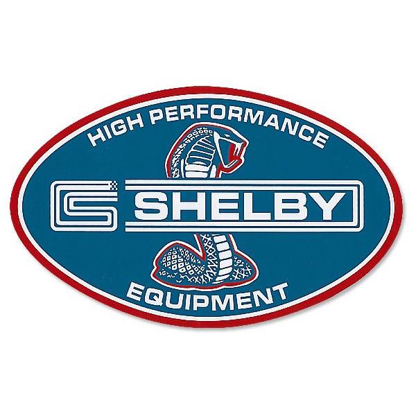 ホットロッドステッカーShelby Hi Performance EQサイズ26,5cm X16,5cm