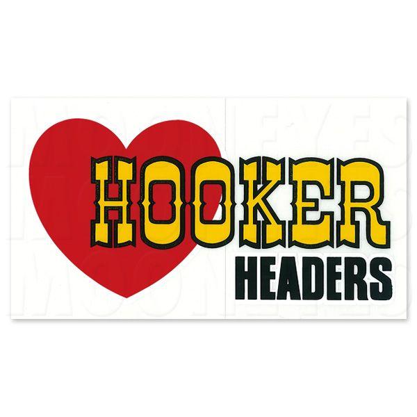 HOT ROD、ノスタルジック ステッカーHOOKER HEADERS StickerMade in USAクリアーシート
