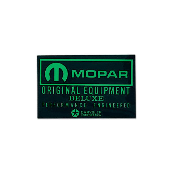 HOT ROD、ノスタルジック ステッカーMOPAR ORIGINAL EQUIPMENT ステッカーMOPAR ORIGINAL EQUIPMENT DELUXEPERFORMANCE ENGINEEREDCHRYSLER CORPORA...