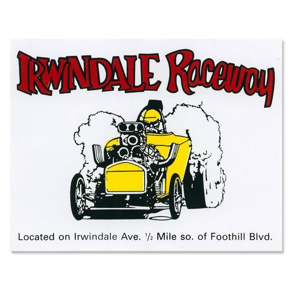 ホットロッドステッカー Irwindale Raceway