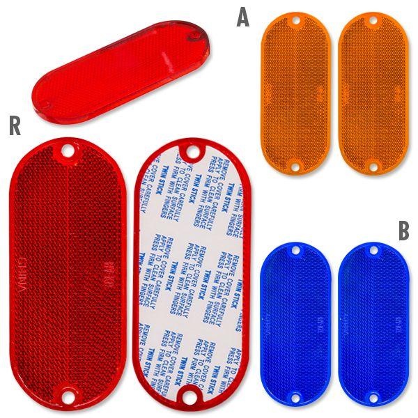 Carded Reflectorsカード リフレクター暗い夜道の強い味方、カード状のリフレクター(反射板)の2枚セットです。裏面に付いているスポンジ付きの粘着テープで簡単に取り付けられます。取付孔(x2)が空いているので、ビス留めも可能です...