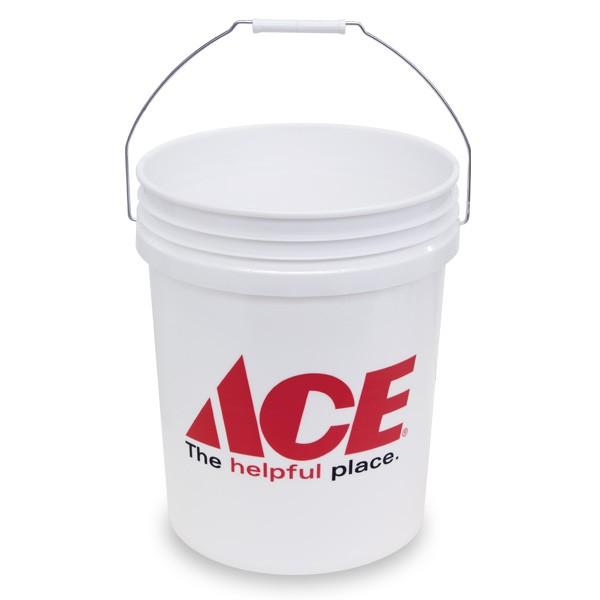 Crown Ace Bucket 5gal.クラウン エース バケツ 5ガロンアメリカの有名ホームセンター、ACE Hardwareのプラスチック製バケツです。持ち手付きのたっぷりサイズで、ガレージの用具入れや、お部屋のゴミ箱としても大活躍です。