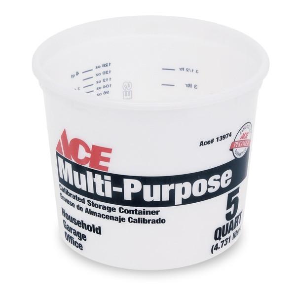 Crown Ace Bucket 5Qt.クラウン エース バケツ 5クオート5 QUARTアメリカの有名ホームセンター、ACE Hardware のメジャー バケツです。"オンス" "リットル" "クオート" 表記があり容量比較も出来ます...