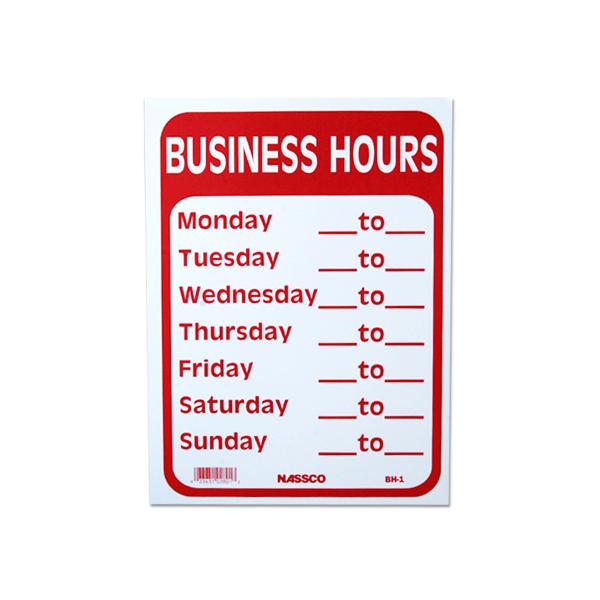 ＜BUSINESS HOURS＞Shopなどの営業時間をお知らせするプラスティック製メッセージプレート。もちろん、お部屋のインテリアにしてもOK！サイズ：（W)22.8cm×（H）30.5cm
