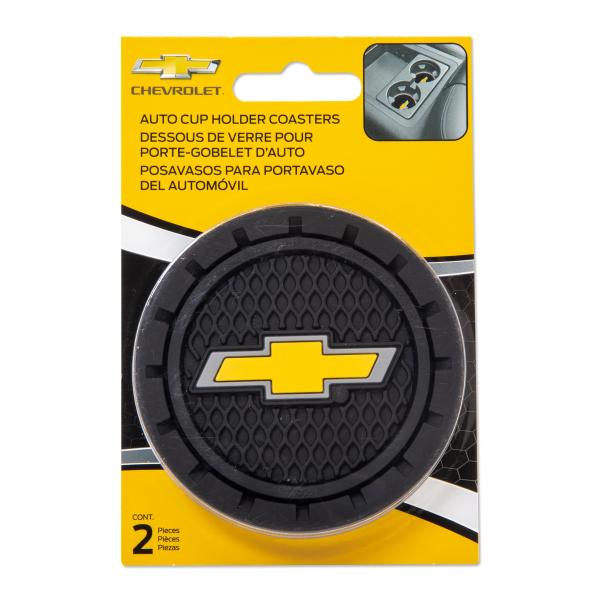 Chevy Coasters (Set of Two)シェビー コースター (2枚セット)Chevrolet ロゴ デザインで、クルマのドリンクホルダーにぴったり収まるPVCコースター2枚セット。カップホルダーに溜まる水滴や不快感から解放さ...