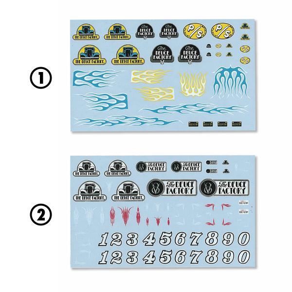 1/64 Diecast Car Decals Deuce Factory Assort1/64 ダイキャスト デカール デュース ファクトリー アソートHot Wheels 等 3インチミニカー用のストリートマシンによく似合う Deuce...