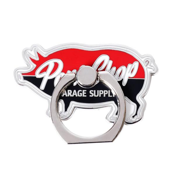 PORKCHOP pRing / PORKポークチョップ pリング / ポークPORKCHOPオリジナル バンカー リングです。ホールドリングが360度回転するため、角度調節も可能で、指をリングにはめて使用することで、スマートフォンの落下を...