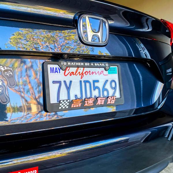 Raised Kousoku Yuen Logo USA size License Plate Frameレイズド 高速有鉛 ロゴ USA サイズ ライセンス プレート フレームUSA プレート サイズ!立体的なデザインのライセンスフレーム...