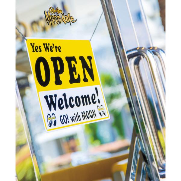 MOON Open / Closed Sign Plateムーン オープン/クローズ サイン プレートMOONEYES のアイコニック カラーのイエローを基調とした、USA の雰囲気をプラスしてくれる OPEN / CLOSED のリバーシ...