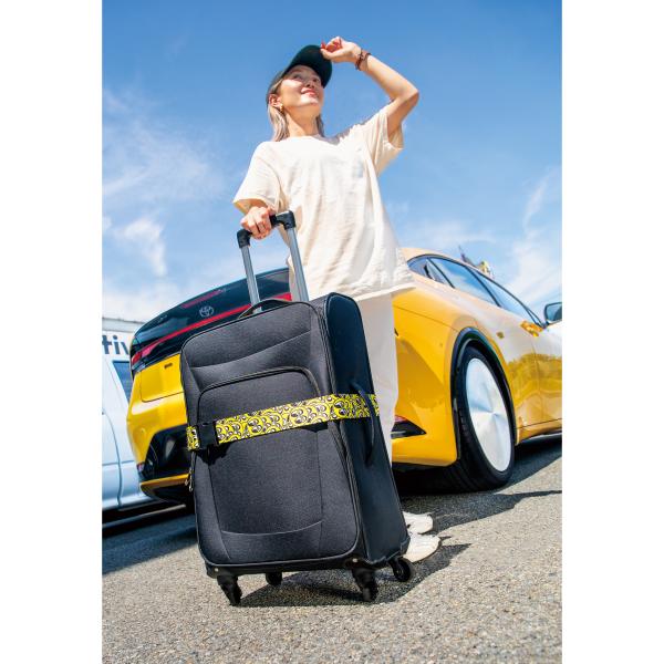 MOON Eyeball Travel Luggage Beltムーン アイボール トラベル ラゲッジ ベルト旅行の必需品、スーツケースの目印になり、丈夫で耐久性のあるベルトです。アイコニックな MOON アイボールロゴで埋め尽くされたデザ...