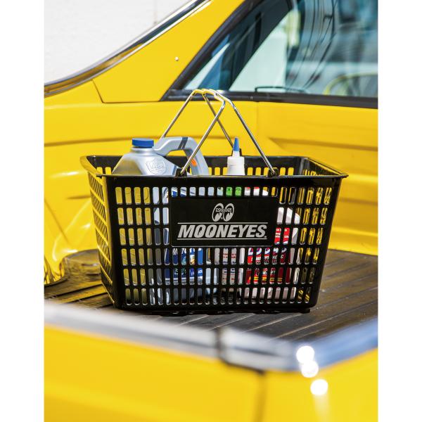 MOON Shopping Basketムーン ショッピング バスケットMOON アイシェイプ ロゴと MOONEYES デザインが映えるショッピングバスケット。そのままショッピングに使えるのはもちろん、小物の整理や荷物の持ち運びにもぴった...