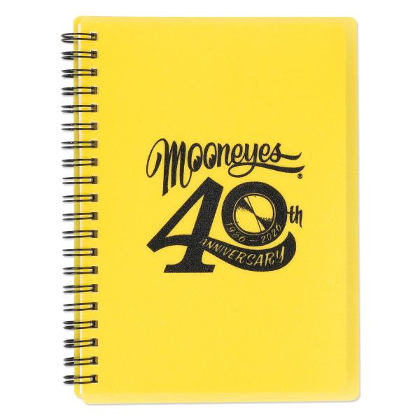 MOONEYES 40th Anniv. Disc Spiral Notebookムーンアイズ 40th アニバーサリー ディスク スパイラル ノートブックWildman 石井 がデザインした MOON MOONEYES 40th Anni...