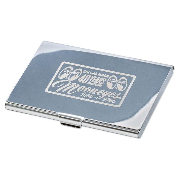 MOONEYES 40th Anniv. Card Caseムーンアイズ 40th アニバーサリー カード ケースMOONEYES 40th Anniversary を記念したロゴを冠したアニバーサリーモデルのステンレス カードケースです。...