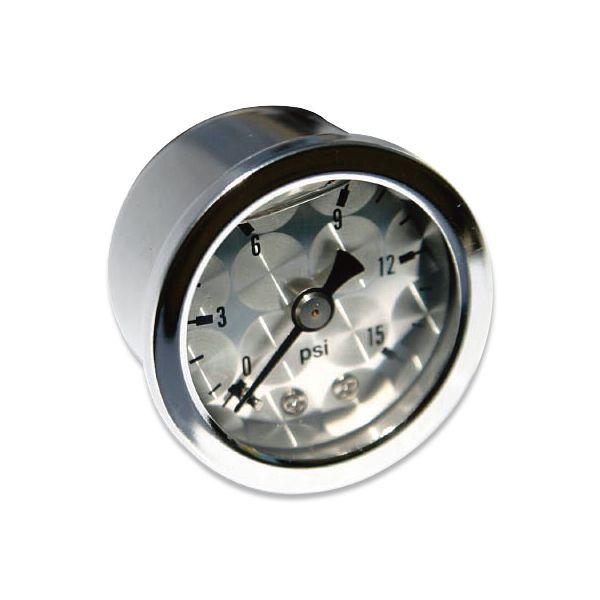 Direct Mount Pressure Gaugesダイレクト マウント プレッシャー ゲージPress 0-15psi Engine-Turned Facia Face0-15psi フューエル or オイル プレッシャー Engin...