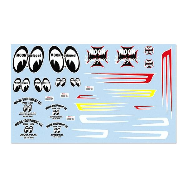1/64 Diecast Car Decals MOON Equipped Assort1/64 ダイキャスト デカール ムーン イクイップド アソートHot Wheels 等 3インチミニカー用の MOONEYES Official 水貼...