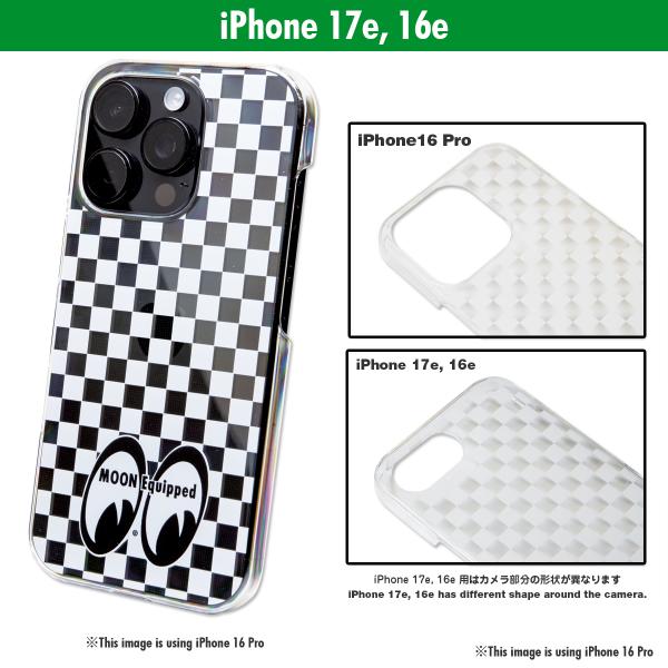 MOON Equipped Eyeshape Checker iPhone 16e/17e Hard Caseムーン イクイップド アイシェイプ チェッカー アイフォン 16e/17e ハードケースMOON Equipped アイシェイプ ...