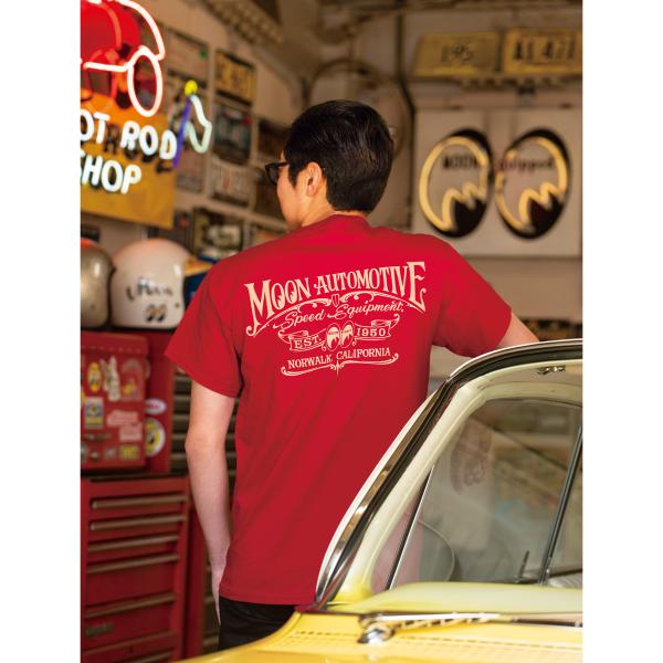 MOON Automotive T-shirtムーン オートモーティブ TシャツS〜XL 4,290円(税込)、XXL 5,170円(税込)クラシカルな 50's の時代を感じさせる MOON Automotive Speed Equipm...