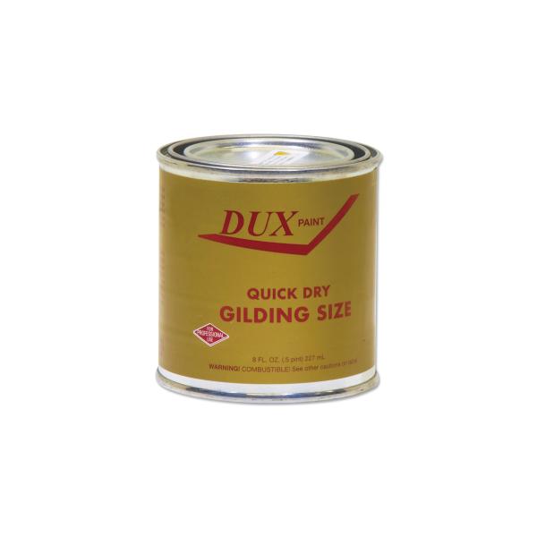 "DUX" Quick Dry Gilding Size 8oz. (227ml)DUX クイック ドライ ギルディング サイズゴールド &amp; シルバー リーフ を貼るにはこのワニスが必要です。使用方法は Gold Leafで仕上げた...