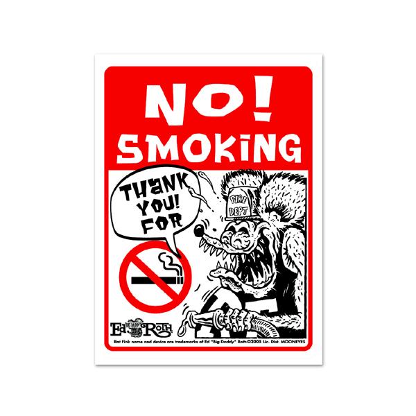 Rat Fink Message Board NO ! SMOKINGラット フィンク メッセージ ボード ノー スモーキングプラスティック製のサインボード。主張したい場所に飾って下さい。