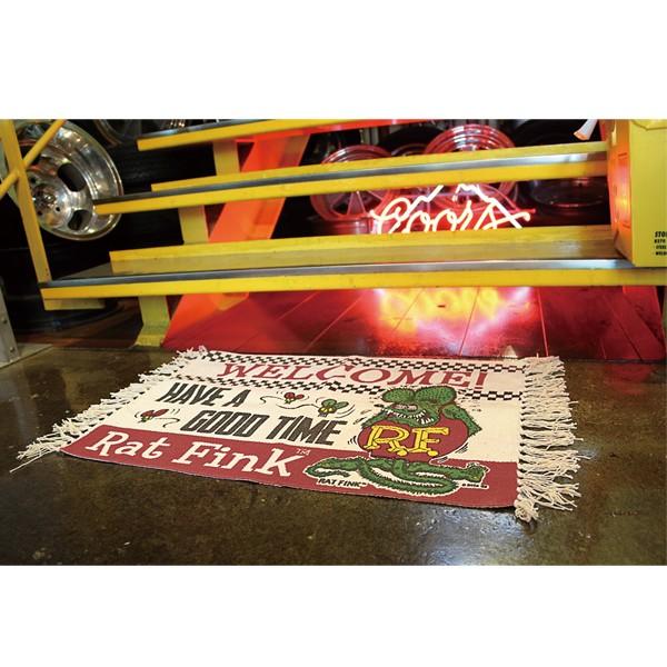 Rat Fink Rug Matラット フィンク ラグ マットHAVE A GOOD TIME と Rat Fink がデザインされたラグ マットが登場 !!玄関に置くだけで、Rat Fink がお出迎え。使い込むほどに愛着が出てくるアイテ...